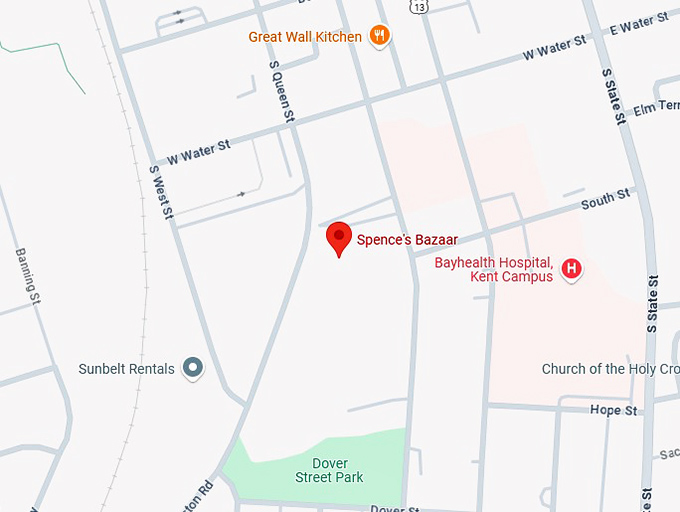 16. spence's bazaar map