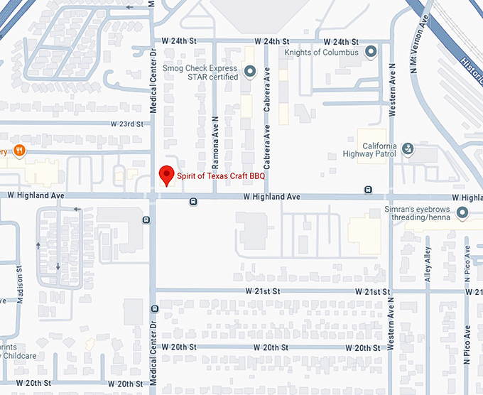 16. spirit of texas craft bbq map