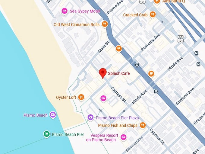 16. splash caf&eacute; map