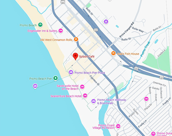 16. splash café map