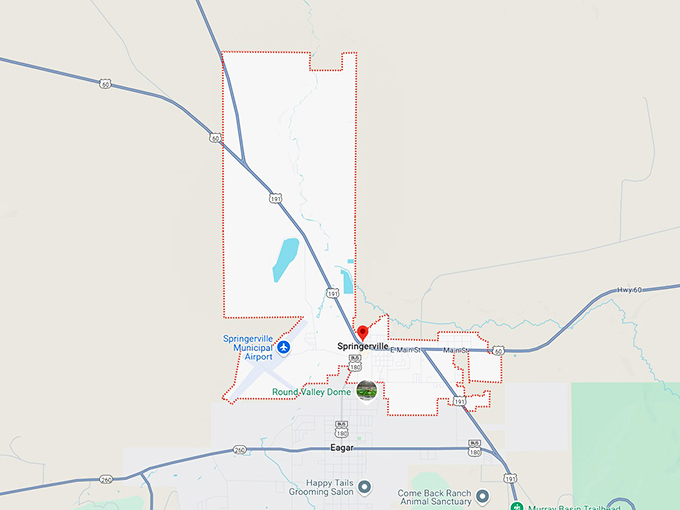 16. springerville, az map