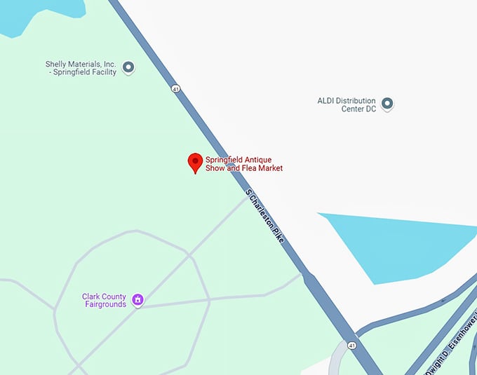 16. springfield antique show and flea market map