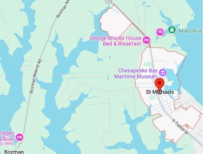 16. st michaels maryland map