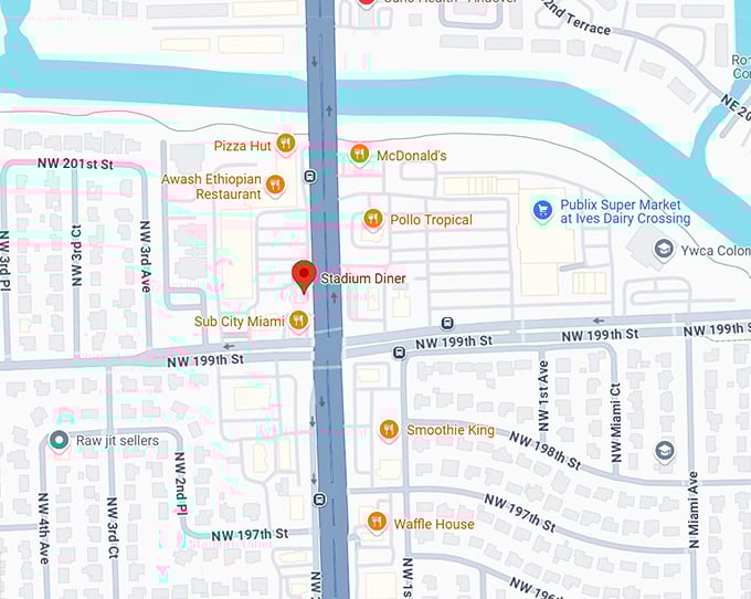 16. stadium diner map