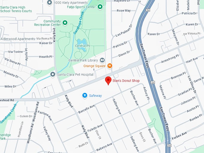 16. stan's donut shop map