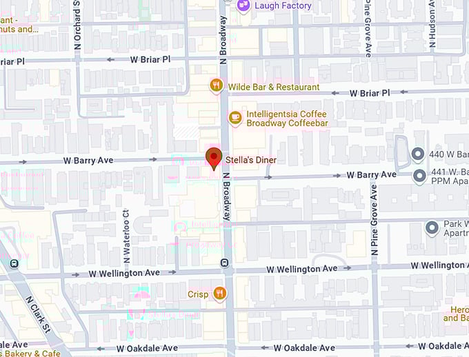 16. stella's diner map