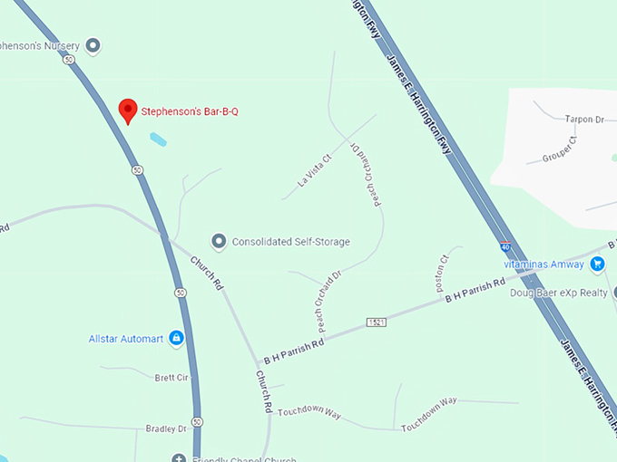 16. stephenson's bar b q map