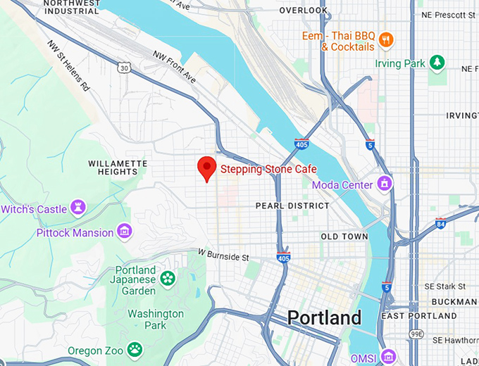16. stepping stone cafe map