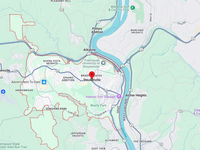 16. steubenville oh map