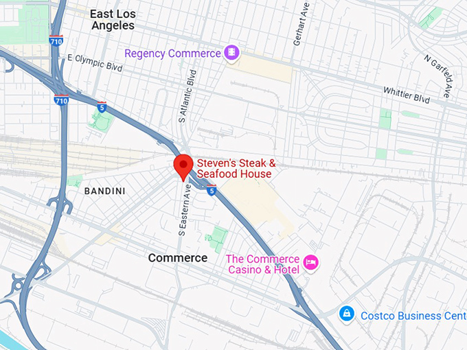 16. steven's steak & seafood house map