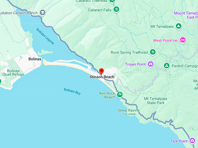 stinson beach map