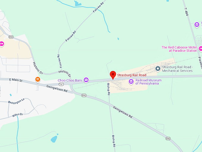16. strasburg rail road map