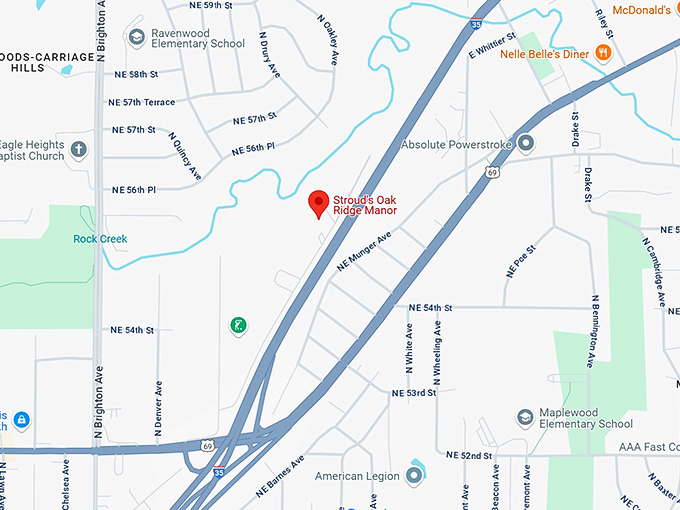 16. stroud's oak ridge manor map