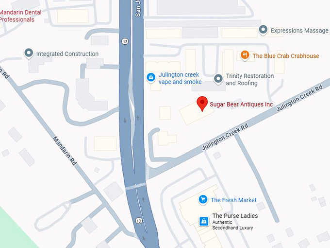 16. sugar bear antiques inc. map