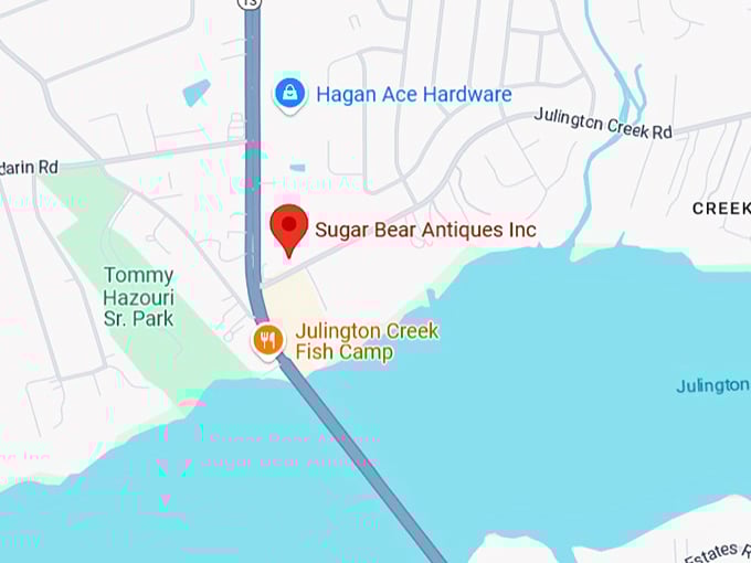 16. sugar bear antiques inc. map