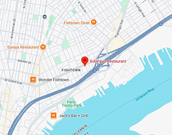 sulimay's restaurant map