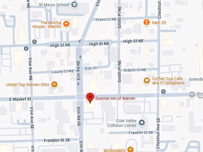 16. sunrise inn of warren map