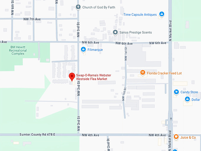 16. swap o rama's webster westside flea market map