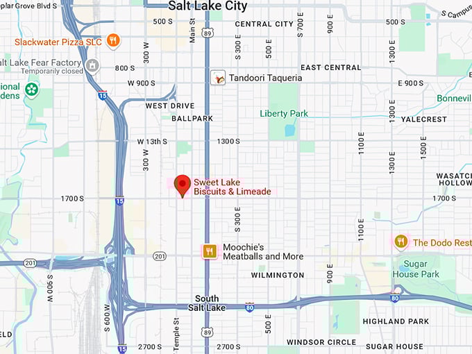 16. sweet lake biscuits & limeade map