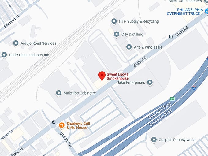 16. sweet lucy's smokehouse map