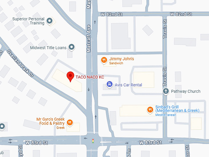 16. taco naco kc map