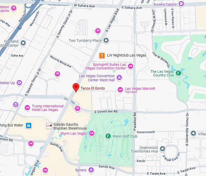 16. tacos el gordo map