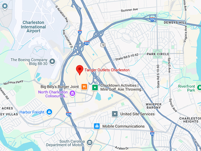 16. tanger outlets charleston map