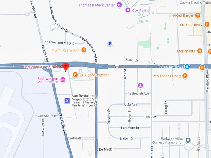 taqueria casa del sabor map