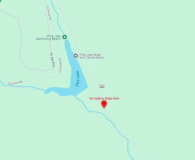 16. tar hollow state park map