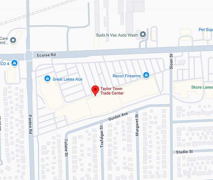 16. taylor town trade center map