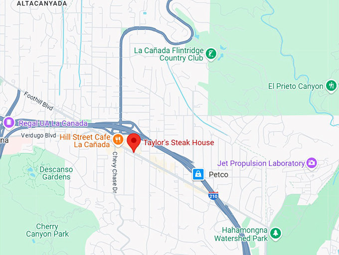 16. taylor's steak house map