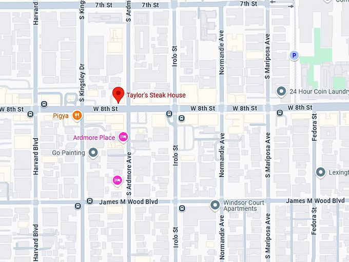 16. taylor&rsquo;s steakhouse map