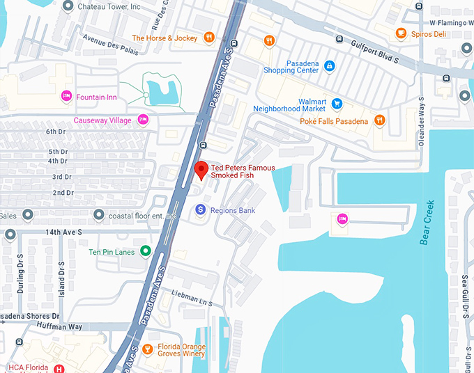 16. ted peters famous smoked fish map