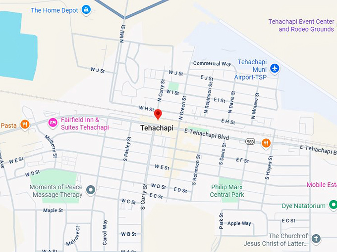 16. tehachapi ca map