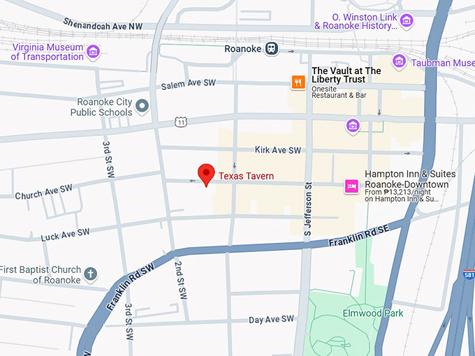 16. texas tavern map