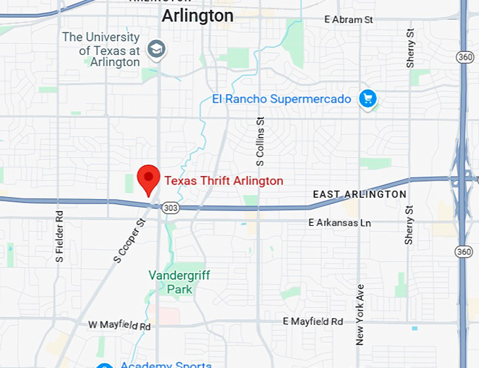 16. texas thrift map