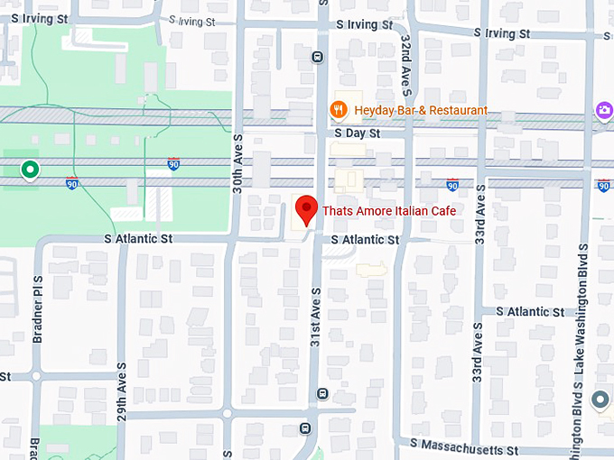 16. thats amore italian cafe map