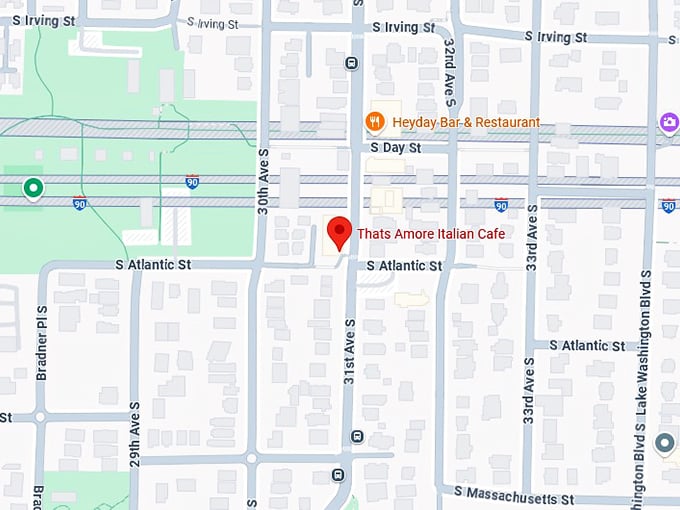 16. thats amore italian cafe map