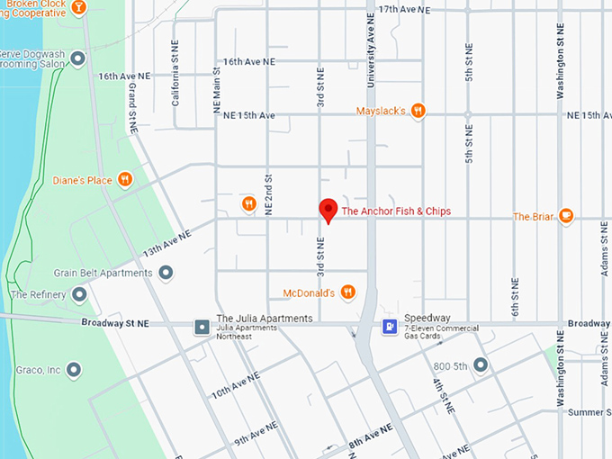 16. the anchor fish & chips map