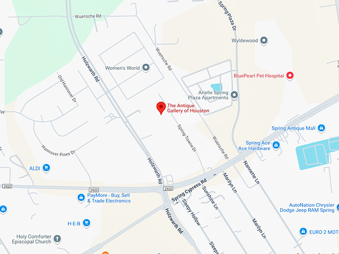 16. the antique gallery of houston map