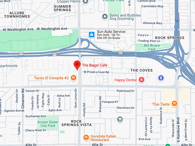 16. the bagel cafe map