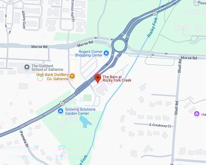 16. the barn at rocky fork creek map