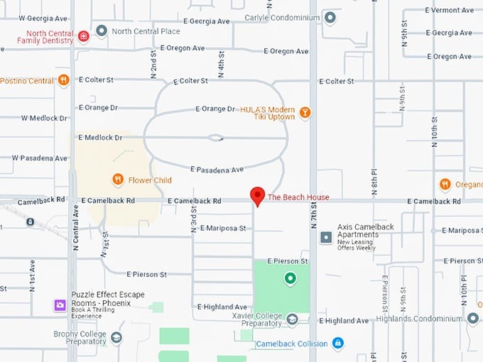 16. the beach house map