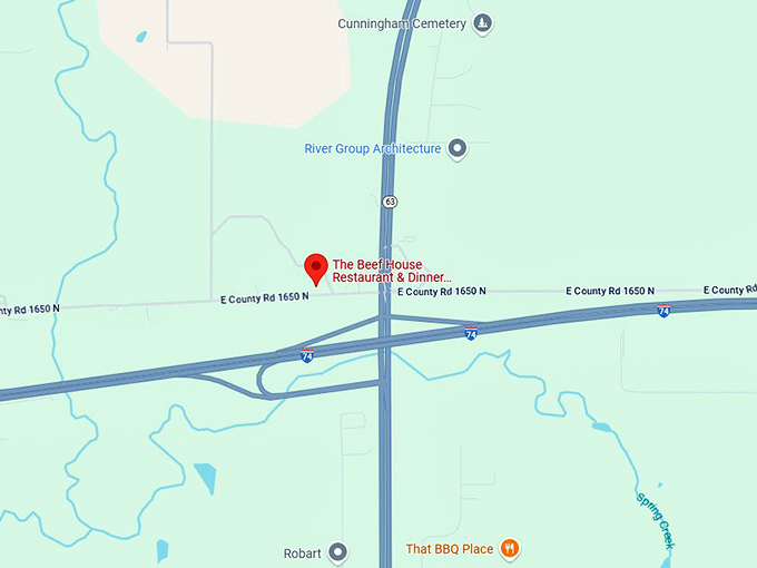 16. the beef house map