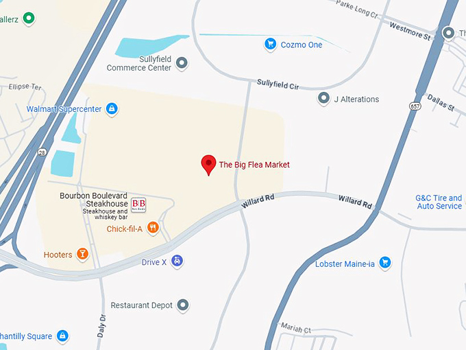 16. the big flea market map