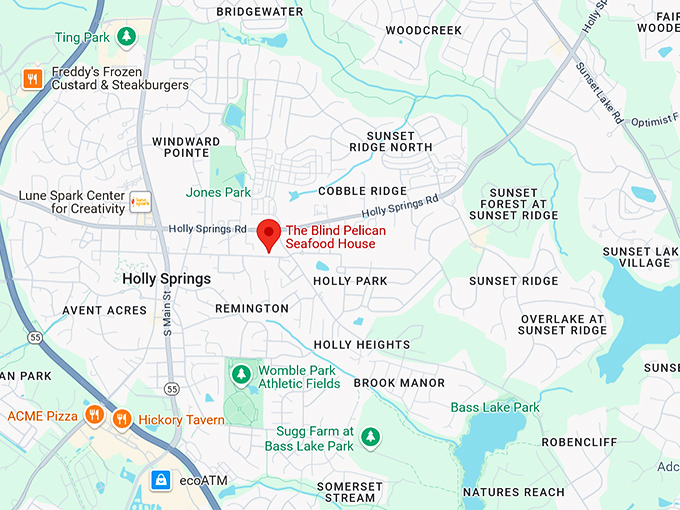 16. the blind pelican seafood house map