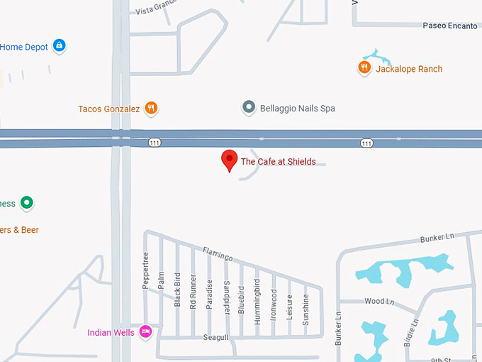 16. the cafe at shields map