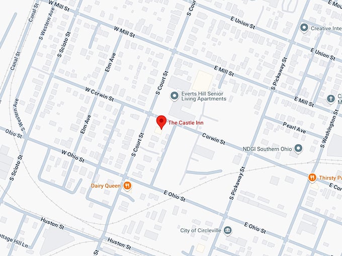 16. the castle inn map