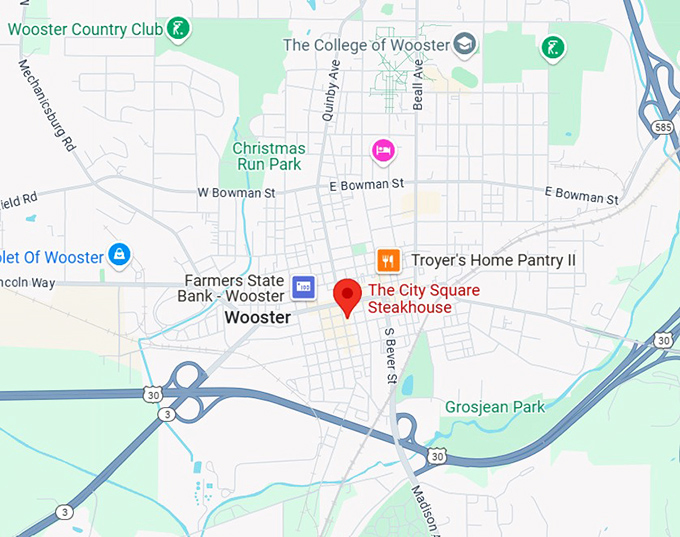 16. the city square steakhouse map