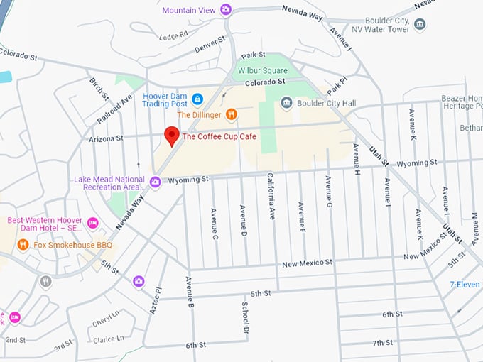 16. the coffee cup cafe map